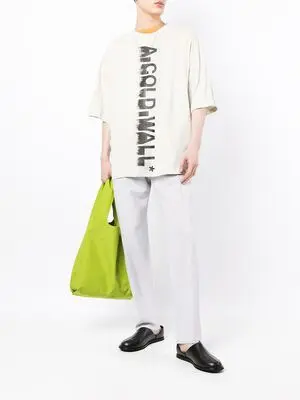 A-COLD-WALL* Blurred Logo-print T-shirt - Neutrals