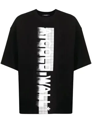 A-COLD-WALL* Blurred Logo-print T-shirt - Black