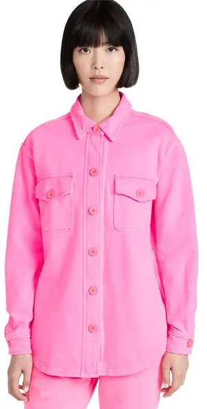 Good American Fleece Shacket