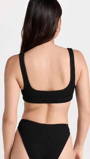 Good American Always Fits Scoop Bikini Top - Black001