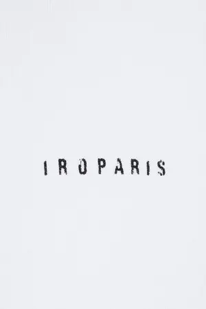IRO PARIS Printed Cotton Fleece Hoodie - White