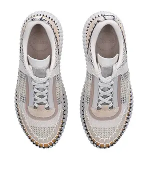 Chloé Nama Runner Sneakers - Beige