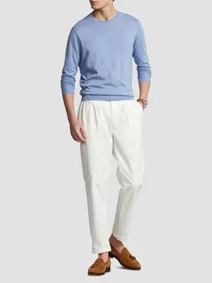 Polo Ralph Lauren Cotton Crewneck Sweater - Chambray Blue