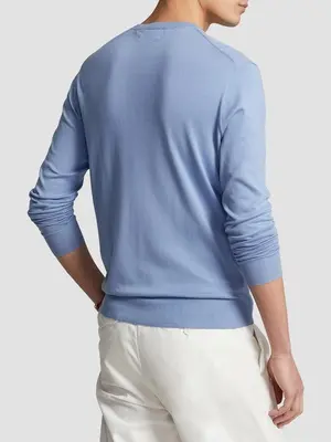 Polo Ralph Lauren Cotton Crewneck Sweater - Chambray Blue