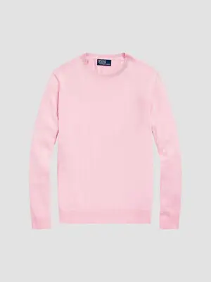 Polo Ralph Lauren Cotton Crewneck Sweater Pink