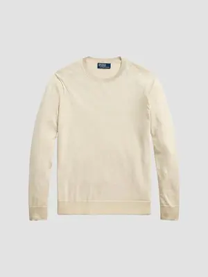 Polo Ralph Lauren Cotton Crewneck Sweater - Sand Heather