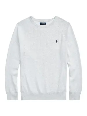 Polo Ralph Lauren Cotton Crewneck Sweater Uniform Grey