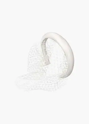 JENNIFER BEHR Tori Voilette Headband - Cream
