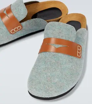 JW Anderson Felted Loafer Mules