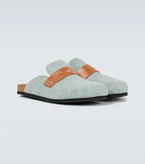 JW Anderson Felted Loafer Mules