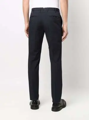 Incotex Tailored-cut Cotton Trousers - Blue