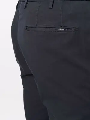 Incotex Tailored-cut Cotton Trousers - Blue