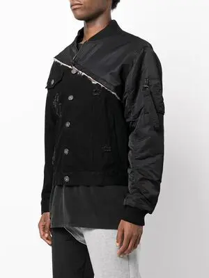 MOSTLY HEARD RARELY SEEN Patchwork Panelled Denim Jacket