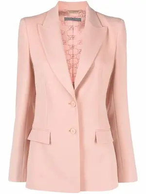 Alberta Ferretti Single-breasted Blazer - Pink