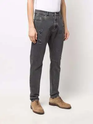 Brunello Cucinelli Straight-leg Ankle-length Jeans - Grey