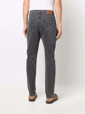 Brunello Cucinelli Straight-leg Ankle-length Jeans - Grey