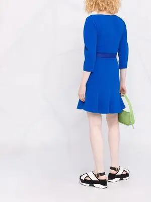 Stella McCartney Puff-sleeve Belted Dress