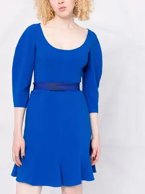 Stella McCartney Puff-sleeve Belted Dress