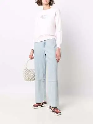 A.p.c. Rue Madame Paris Cotton Sweatshirt - Pink