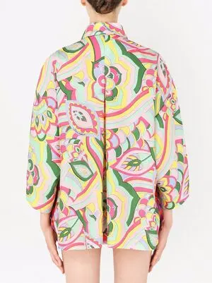 Dolce & Gabbana Abstract-print Silk Shirt