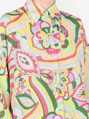 Dolce & Gabbana Abstract-print Silk Shirt