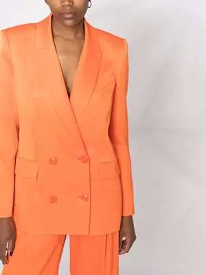 Patrizia Pepe Structured Shoulder Blazer - Orange