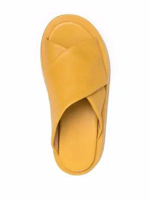 Marsèll Crossover-strap Platform Sandals - Yellow