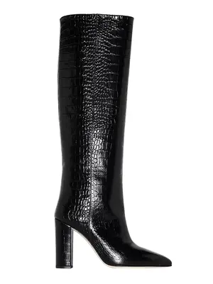 Paris Texas Crocodile-effect Knee-high Boots