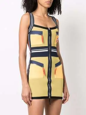 DIESEL® Panelled Slim-cut Mini Dress