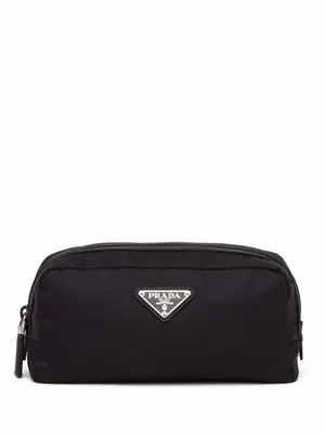 Prada Logo Plaque Wash Bag
