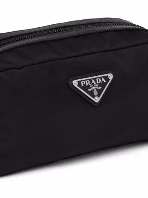 Prada Logo Plaque Wash Bag