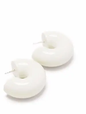 UNCOMMON MATTERS Beam Chunky Hoop Earrings - White