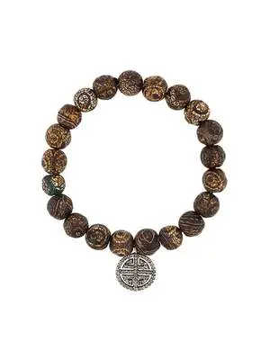 MONAN Beaded Diamond Charm Bracelet