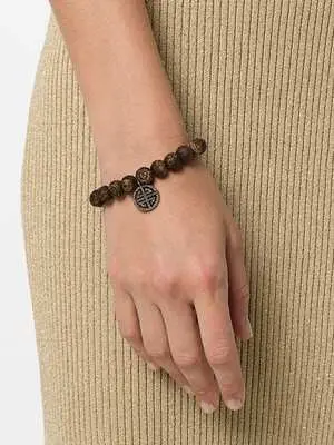 MONAN Beaded Diamond Charm Bracelet