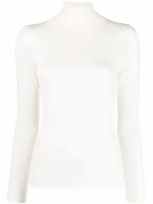 LISKA Fine-knit Roll-neck Jumper - Neutrals