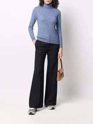 LISKA Cashmere-silk Roll-neck Sweater