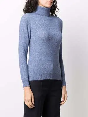 LISKA Cashmere-silk Roll-neck Sweater