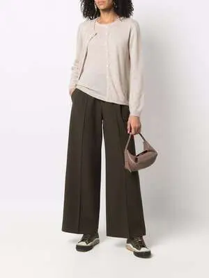 LISKA Double-layer Merino-cashmere Cardigan