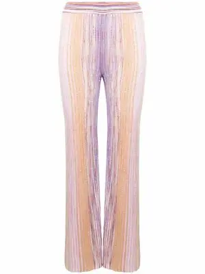 Missoni Sequin-embellished Striped Trousers