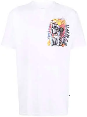 Philipp Plein Skull Print T-shirt - White