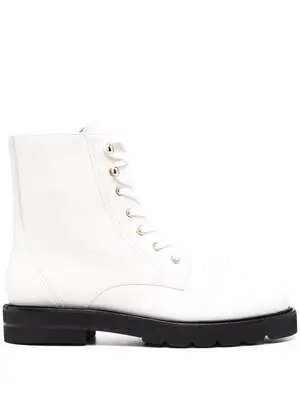 STUART WEITZMAN Lace-up Leather Boots