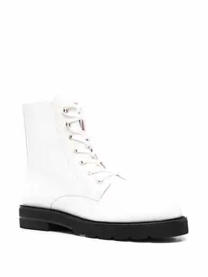 STUART WEITZMAN Lace-up Leather Boots
