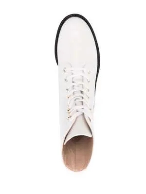 STUART WEITZMAN Lace-up Leather Boots