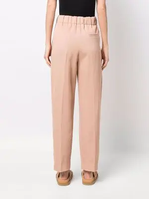 FORTE_FORTE Ribbed Tailored Trousers - Neutrals