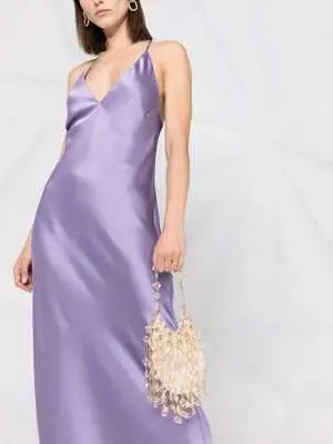 BLANCA VITA V-neck Strappy Dress