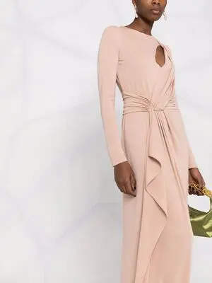 Alberta Ferretti Cut-out Floor-length Gown