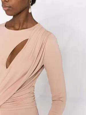 Alberta Ferretti Cut-out Floor-length Gown