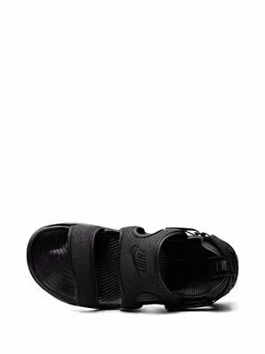 Nike Sandals With Embossed Logo And Chunky Sole - Black