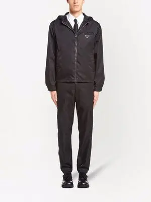 Prada Re-nylon Hooded Blouson Jacket