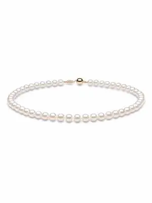 Yoko London 18kt Yellow 8mm Freshwater Pearl Necklace - Gold
